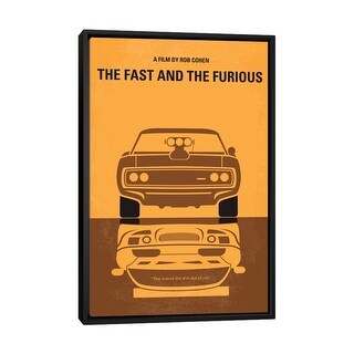 iCanvas "The Fast And The Furious Minimal Movie Poster" by Chungkong Framed Canvas Print - Bed ...